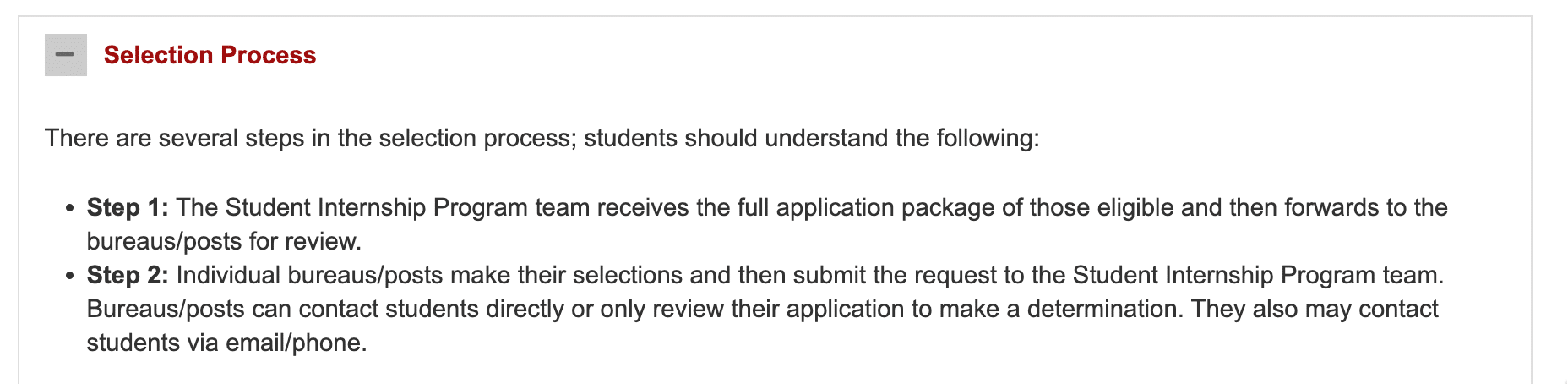 U.S. Department of State Paid Student Internship - Path to Foreign Service